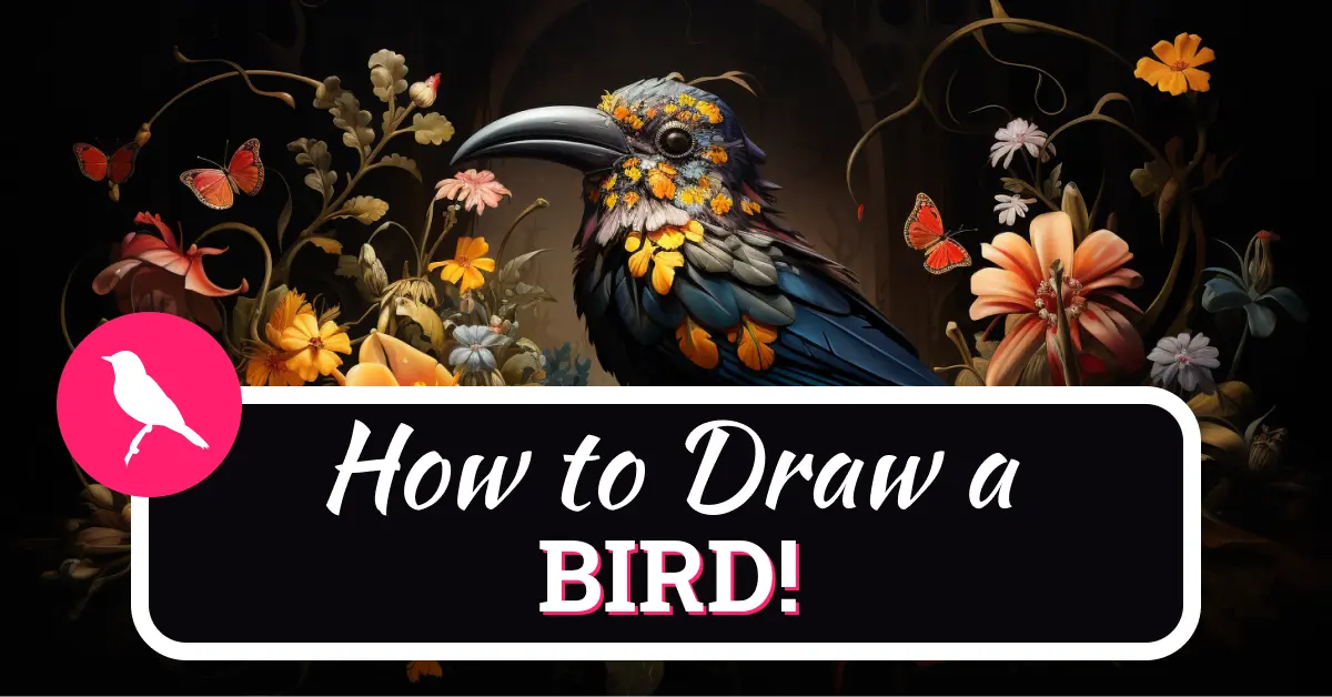 How To Draw A Bird Step By Step - 20 Easy Steps!