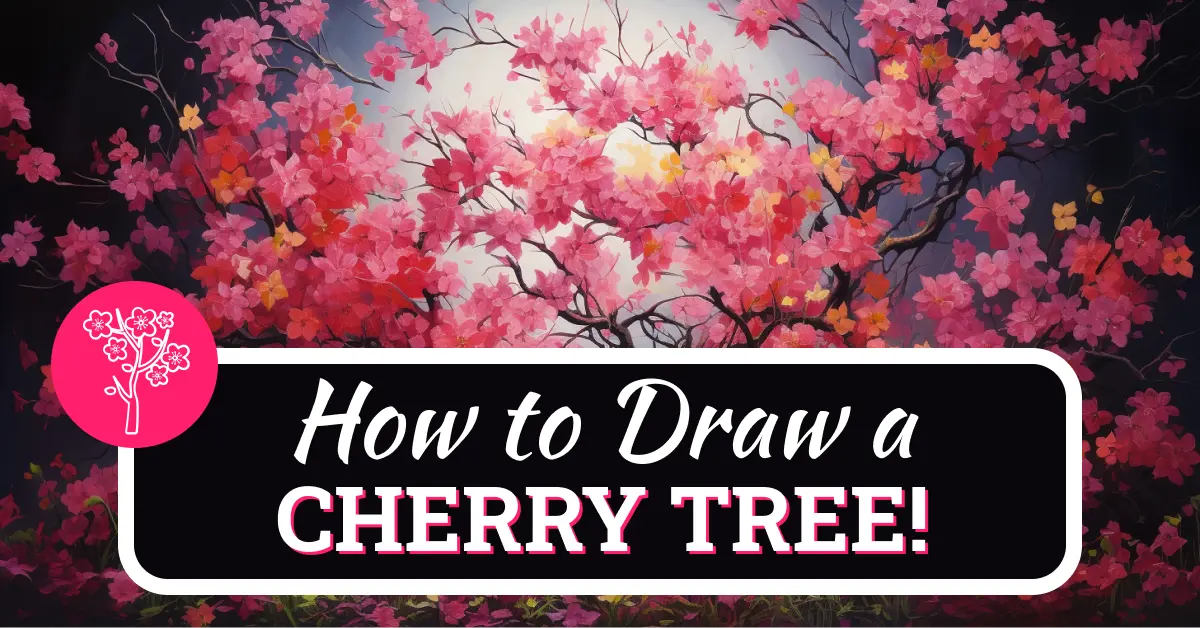How To Draw A Cherry Blossom Tree Step By Step - 8 Easy Steps!