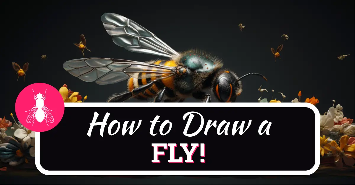 How To Draw A Fly Step By Step - 14 Easy Steps!