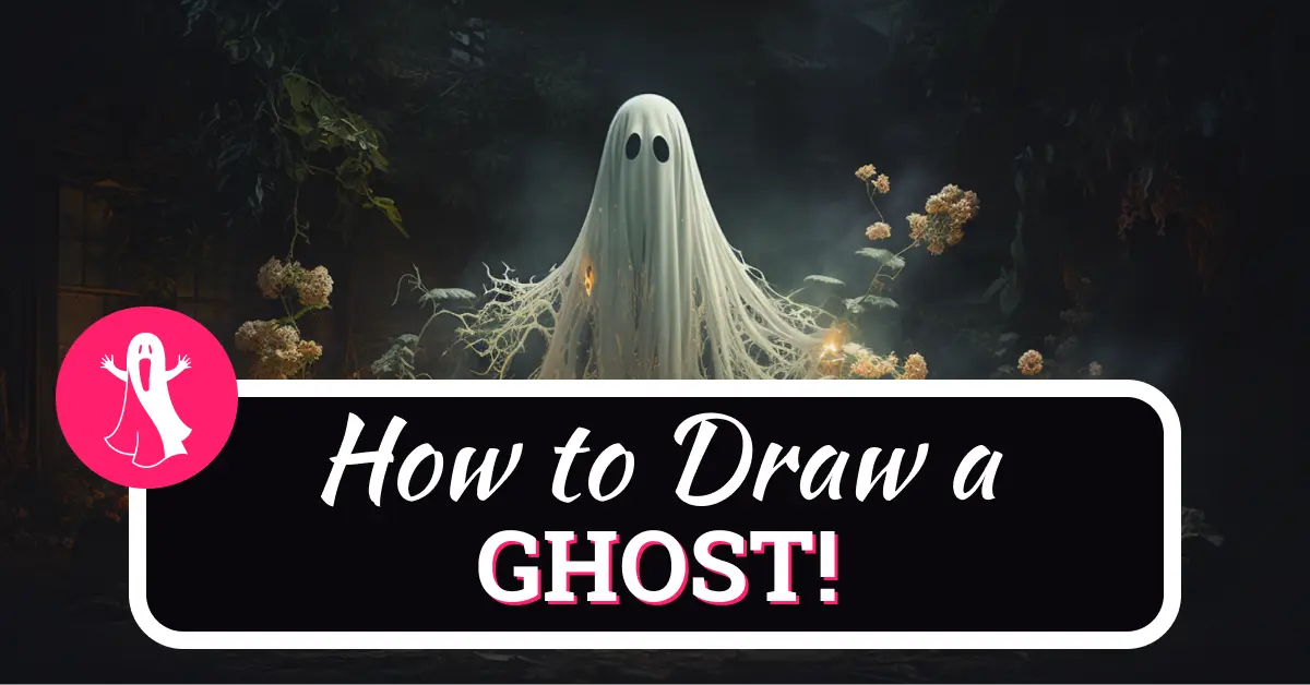 How To Draw A Ghost Step By Step - 9 Easy Steps!