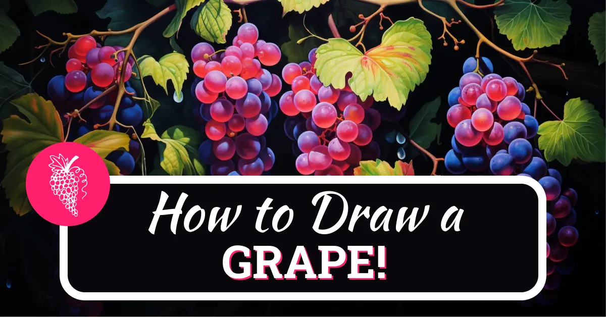 How To Draw Grapes Step By Step - 8 Easy Steps!