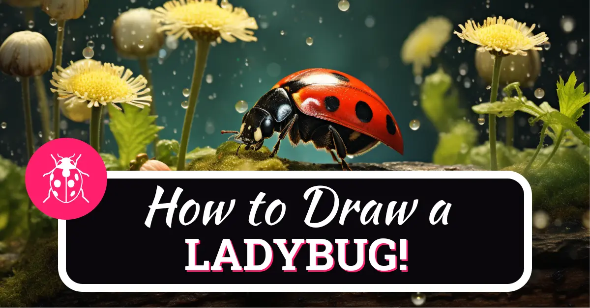 How To Draw A Ladybug Step By Step - 13 Easy Steps!