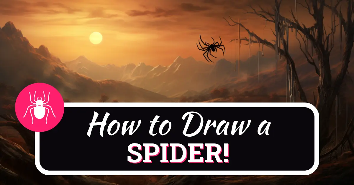 How To Draw A Spider Step By Step - 11 Easy Steps!