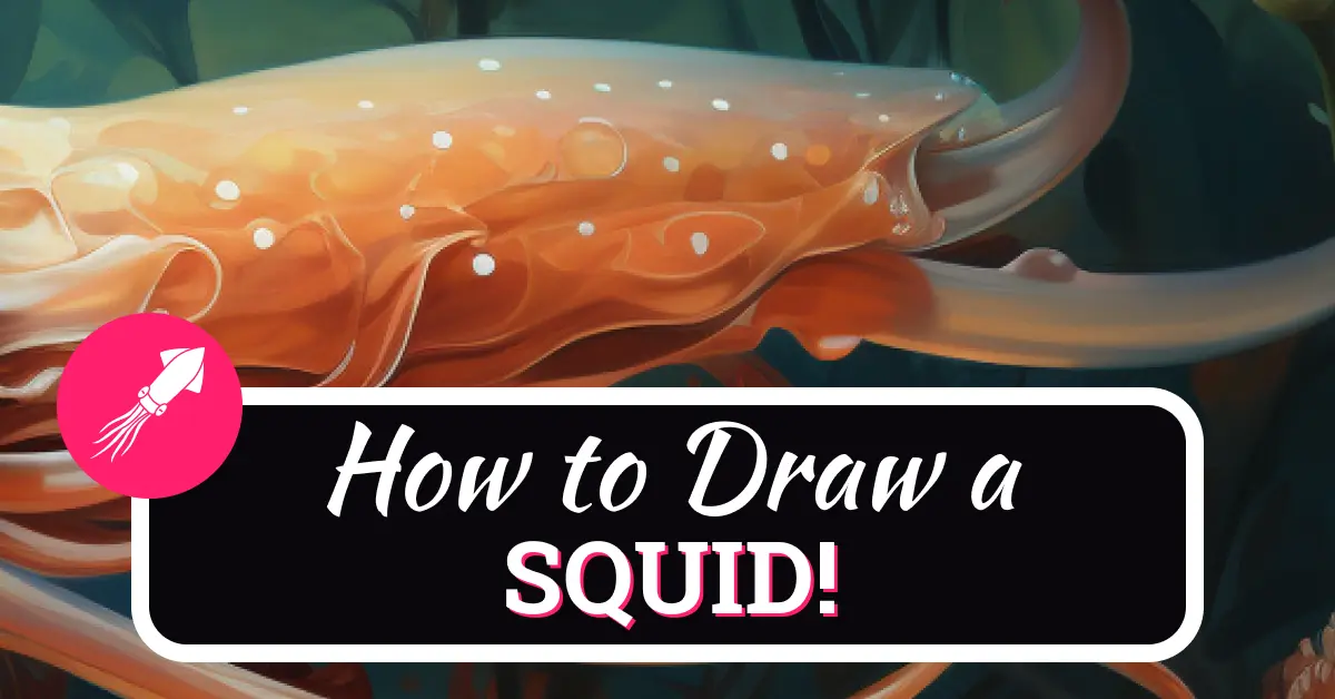 How To Draw A Squid Step By Step - 9 Easy Steps!