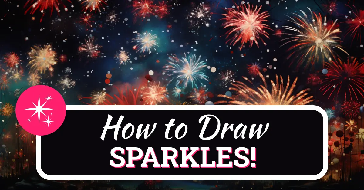 How To Draw Sparkles Step By Step - 5 Easy Steps!